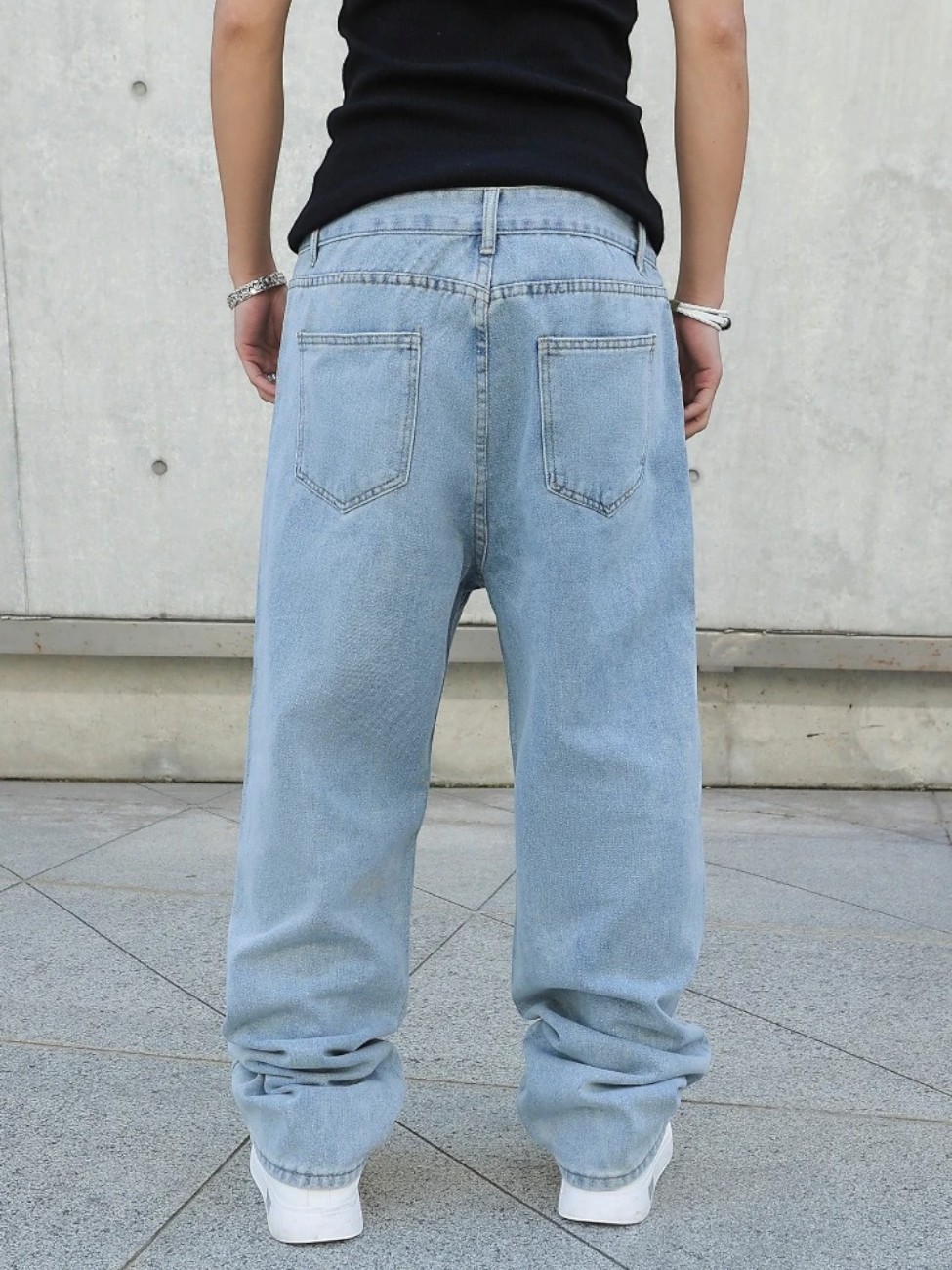 Jean baggy homme denim bleu clair classique et indémodable - Tendance Jeans